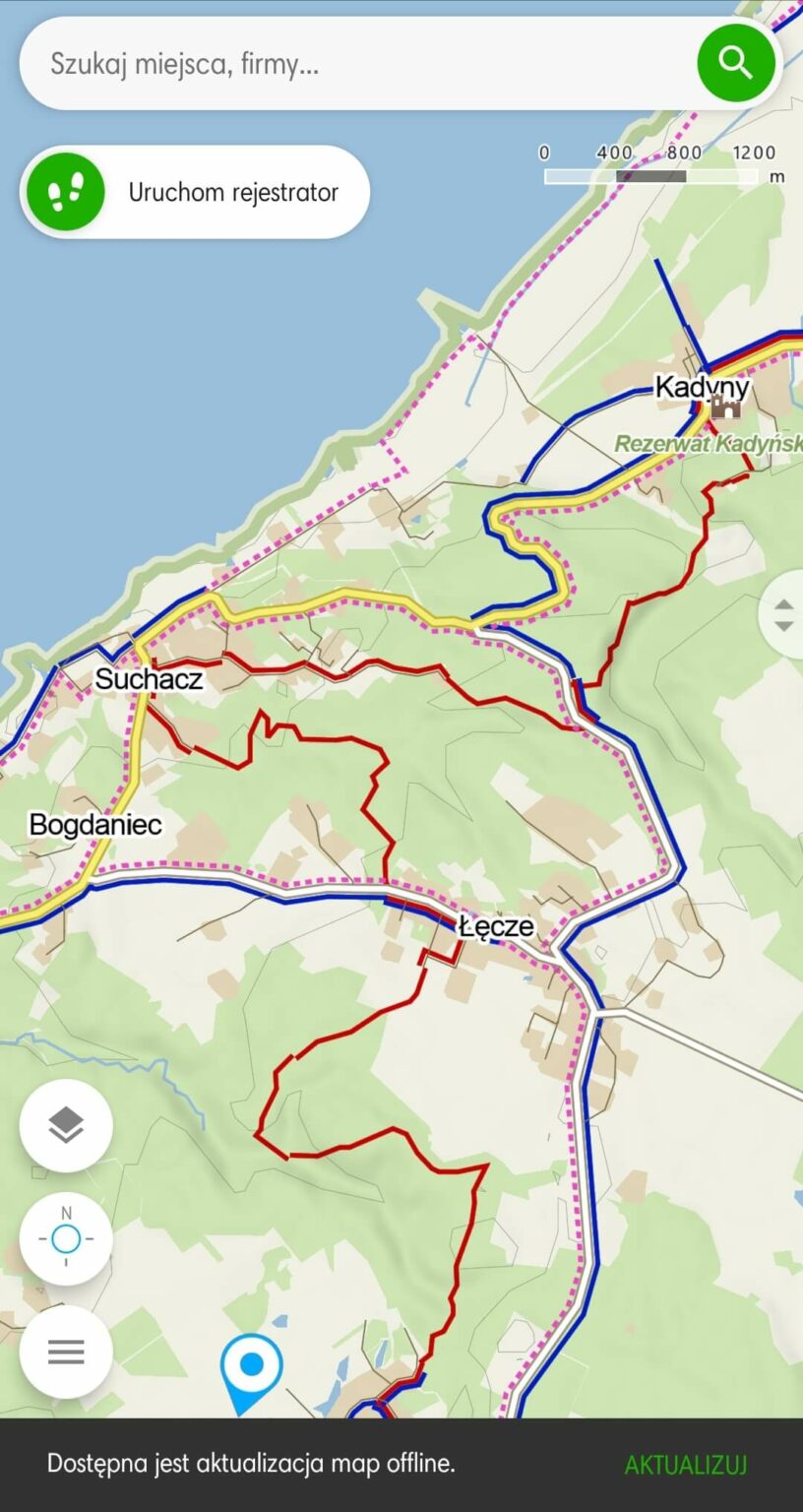 Mapy do wyznaczania i rejestracji trasy | Aplikacje dla turysty